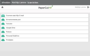 Follow-me printen met Papercut print management software